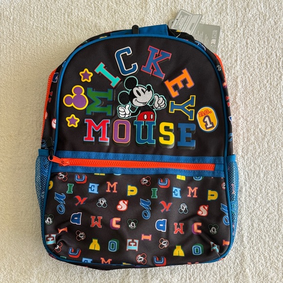 Disney | Accessories | Disney Mickey Mouse Letters Backpack | Poshmark